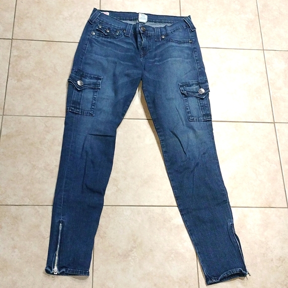 True Religion | Jeans | True Religion Dark Blue Cargo | Poshmark
